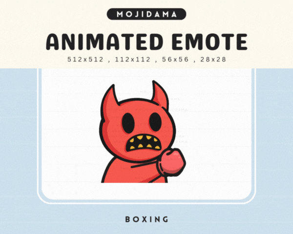 Devil Boxing Emotes – MOJIDAMA | Cute Gears and Stream Overlay Store